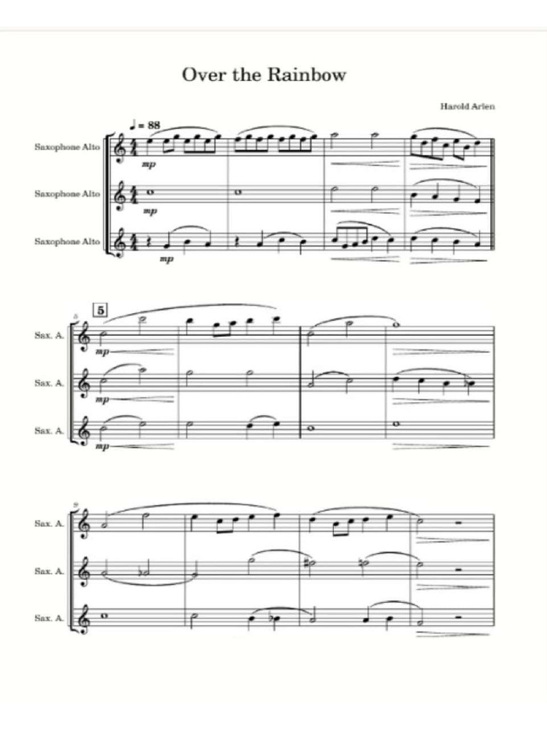 Over The Rainbow Trio | PDF