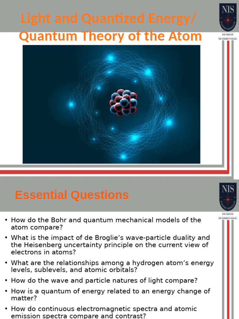 Light and Quantized Energy/ Quantum Theory of The Atom | PDF | Light ...