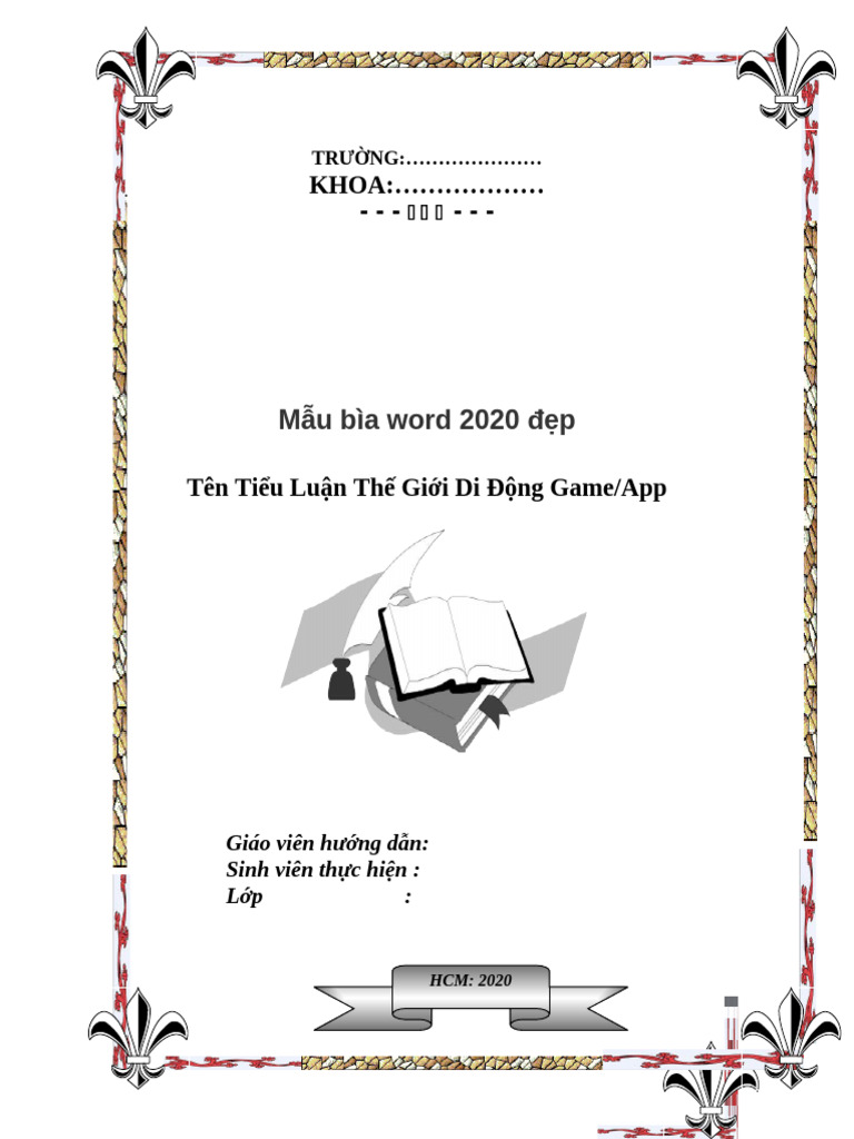 Tai Mau Bia Word 2020 Dep Mau So 2 | PDF