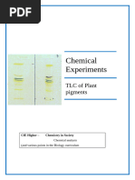 TLC of Plant Pigments Experiment | PDF | Thin Layer Chromatography ...