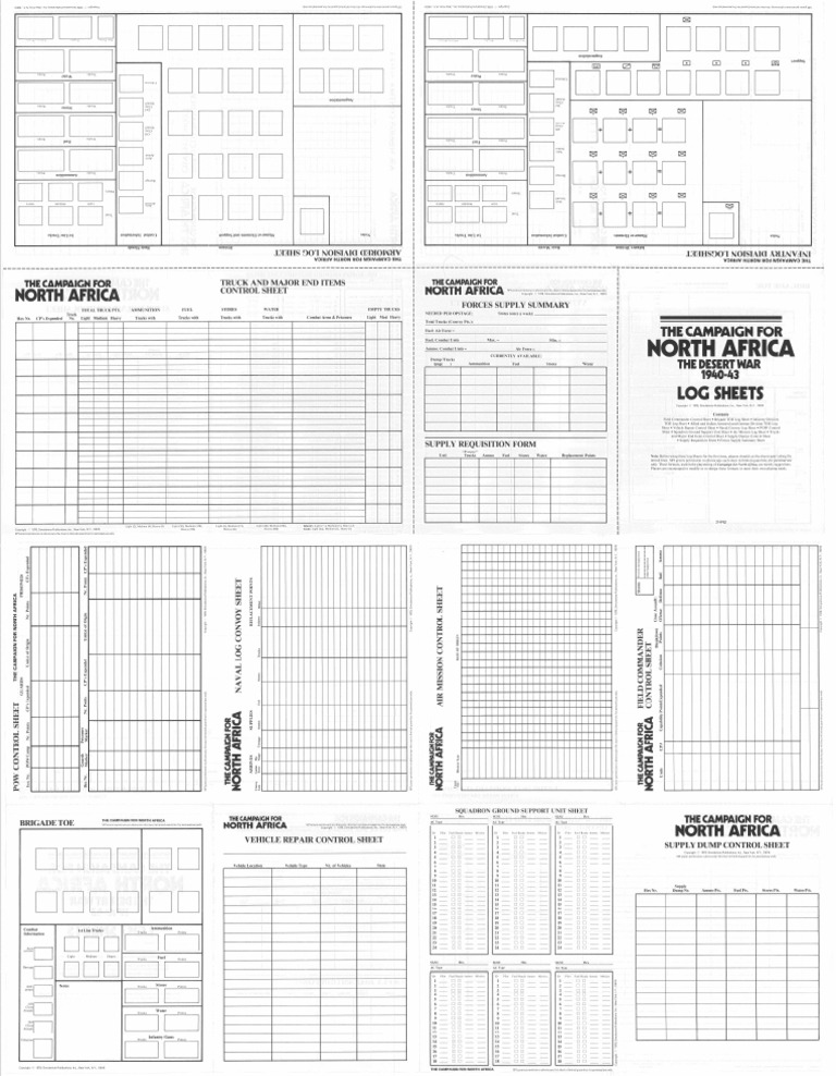 CNA Charts LogSheets | PDF