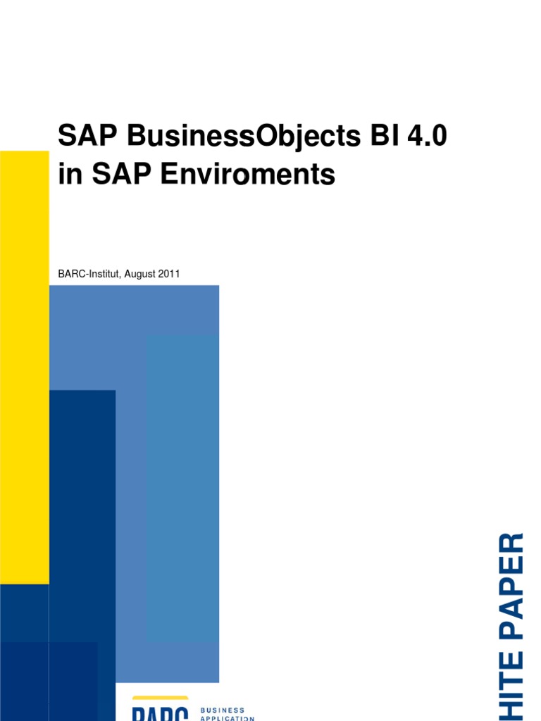 SAP Business Objects BI 4 0 in SAP Environments | PDF | Business ...