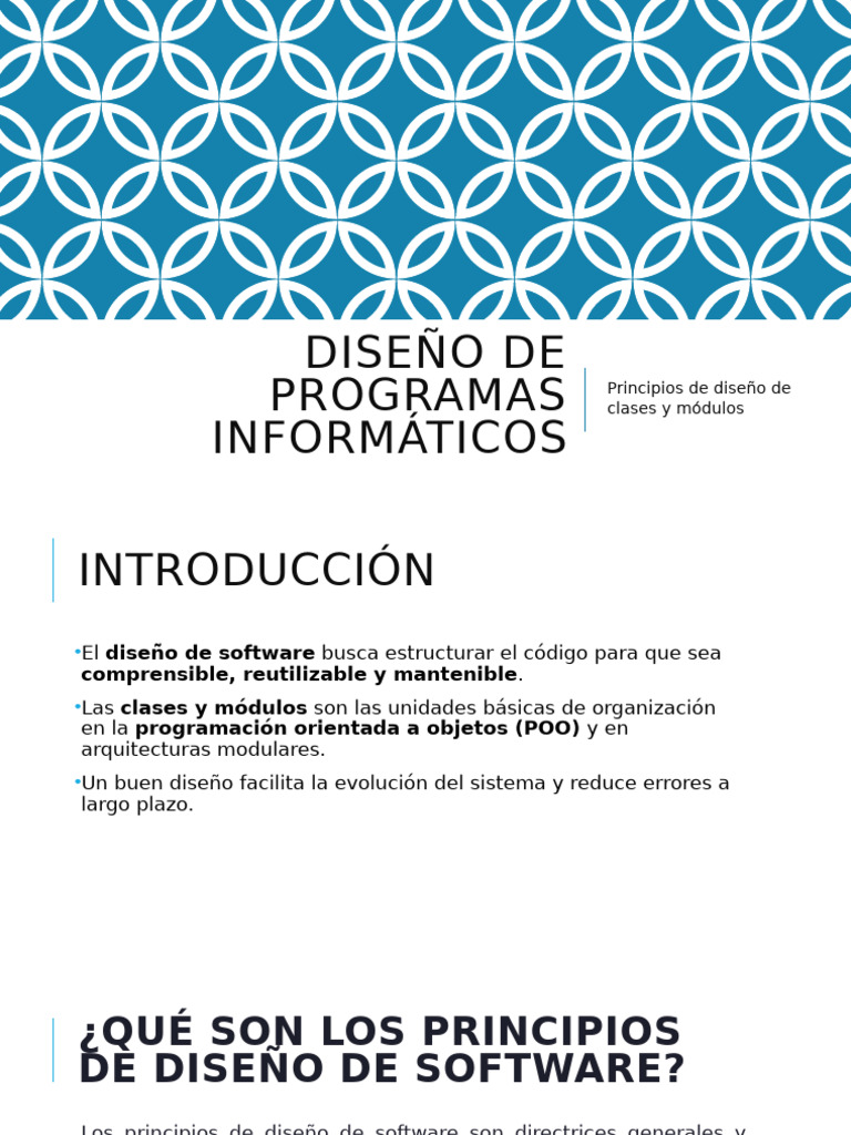 33diseño de Programas Informáticos - Principios de Diseño de Clases y ...