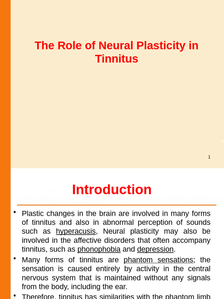5-The Role of Neural Plasticity in Tinnitus | PDF | Neuroplasticity ...