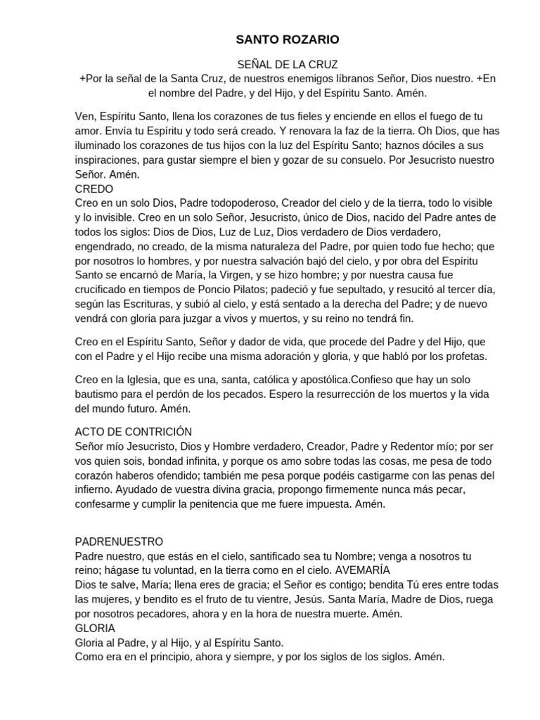 MISTERIOS GOZOSOS Se Rezan Los Lunes y Sábados | PDF | María, madre de ...