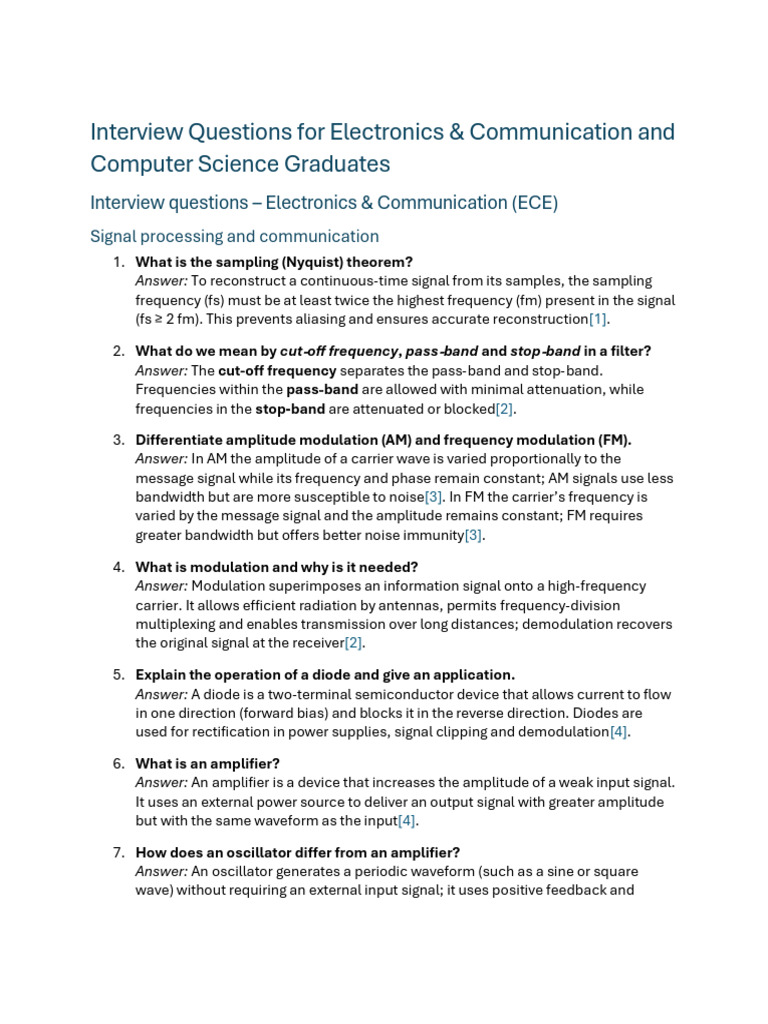 Interview Questions Preparation | PDF | Internet Protocols | Random Access Memory