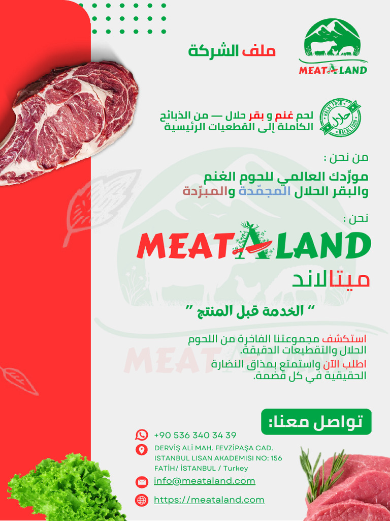 Meataland Catalog Arabic | PDF