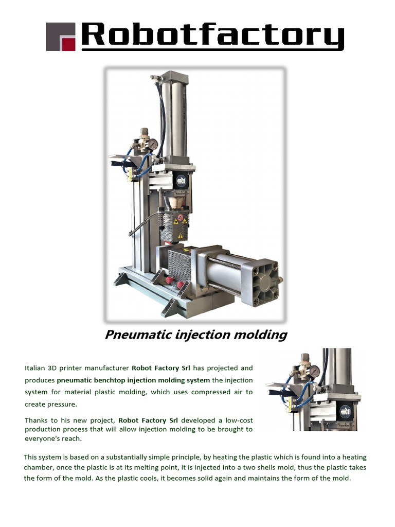 Pneumatic Benchtop Injection Molding System | PDF | 3 D Printing | Plastic