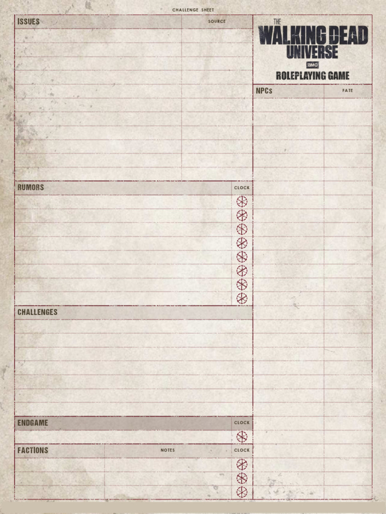 Solo Challenge Sheet | PDF