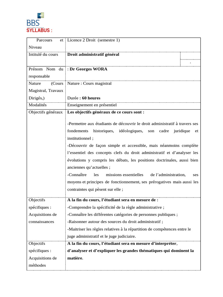 Droit Administratif Général - Licence 2 | PDF | Droit administratif ...
