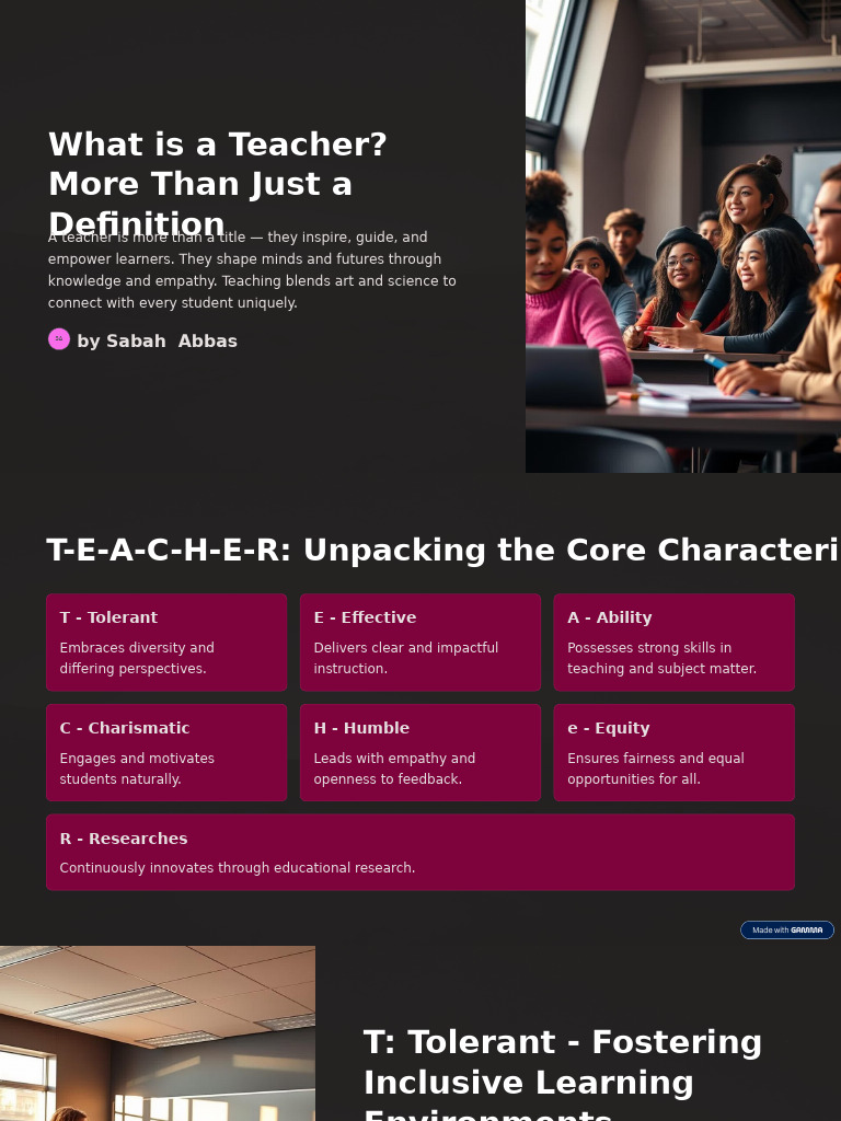 What Is A Teacher More Than Just A Definition | PDF | Teachers | Mentorship