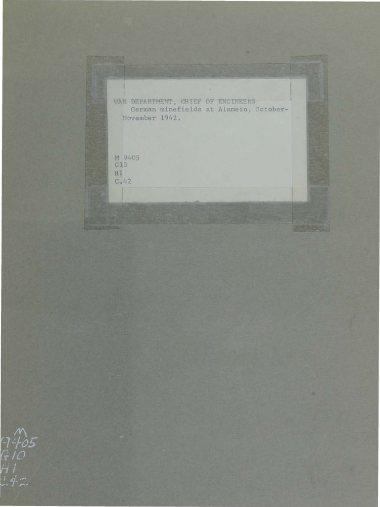 German Minefields at Alamein Report | PDF | Land Mine | Naval Mine