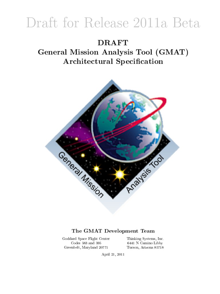 GMAT Architectural Specification | PDF | Unified Modeling Language ...