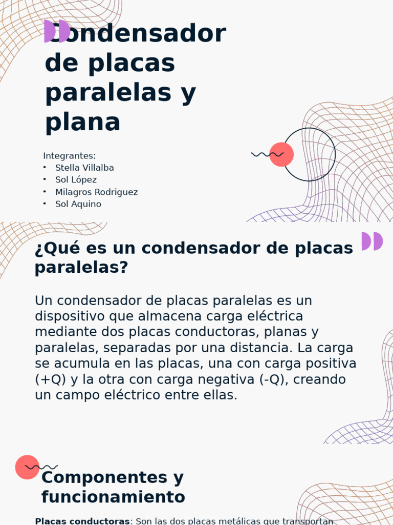 Condensador de Placas Paralelas y Plana | PDF