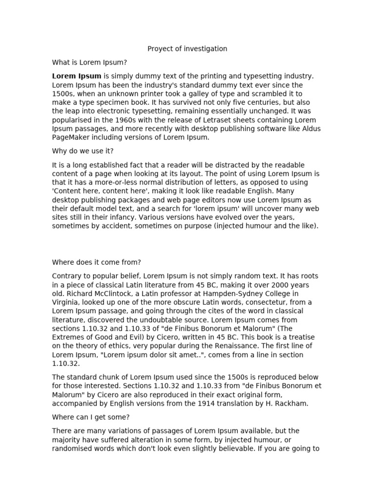 Understanding Lorem Ipsum Text | PDF | Tullii