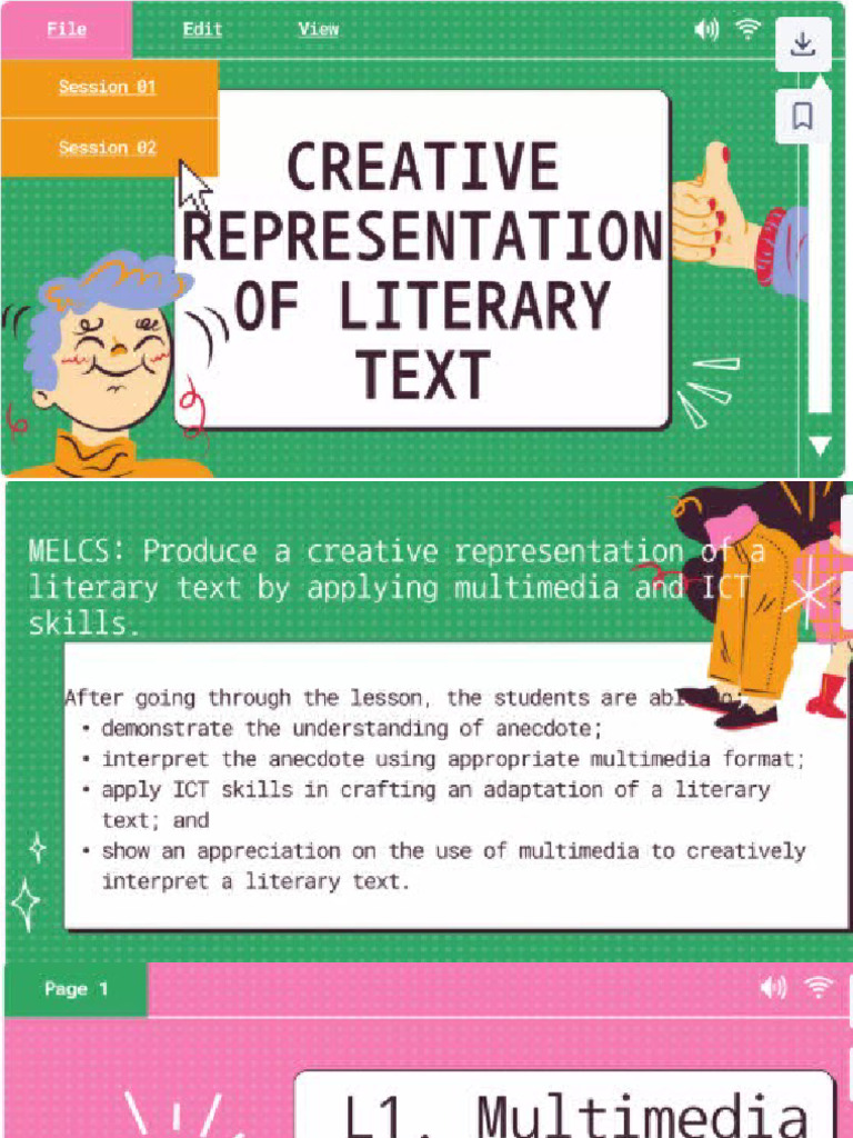 Module 3 2nd Quartervcreative Representation of Literary Text | PDF ...
