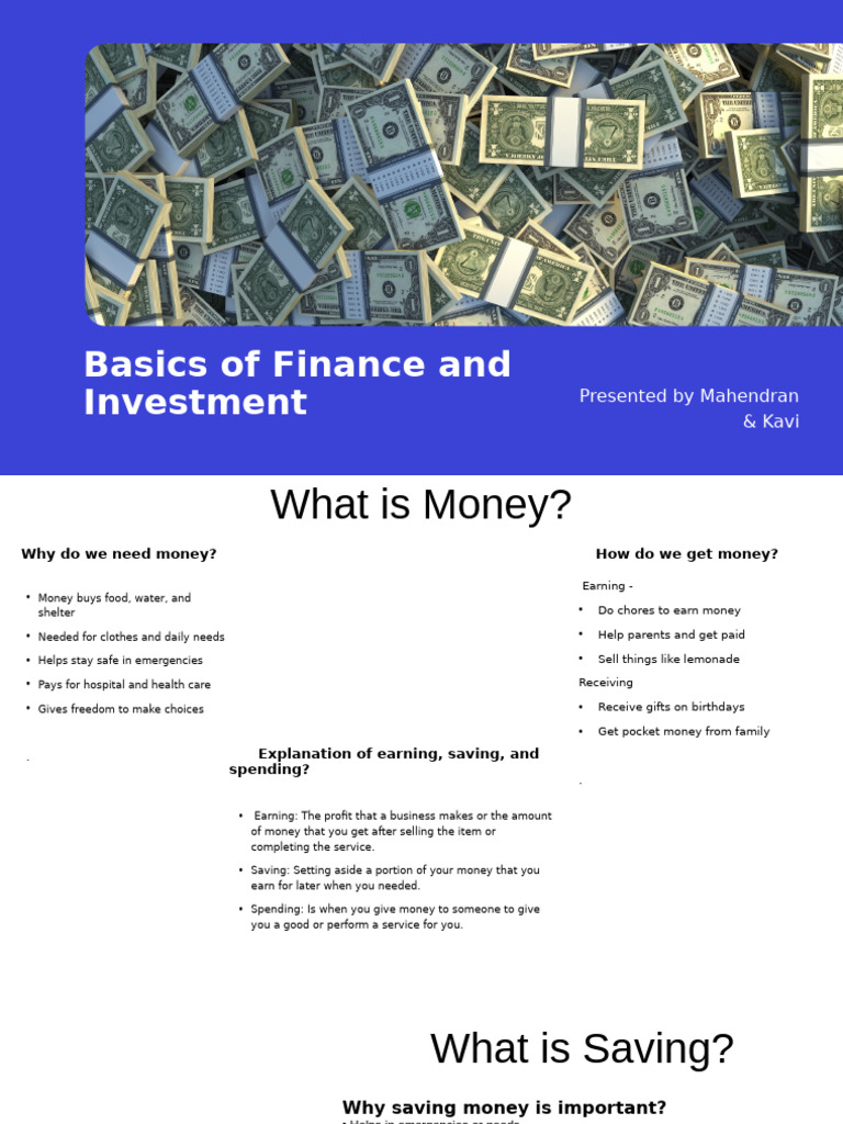 Basics of Money and Investing | PDF | Hedge (Finance) | Investing