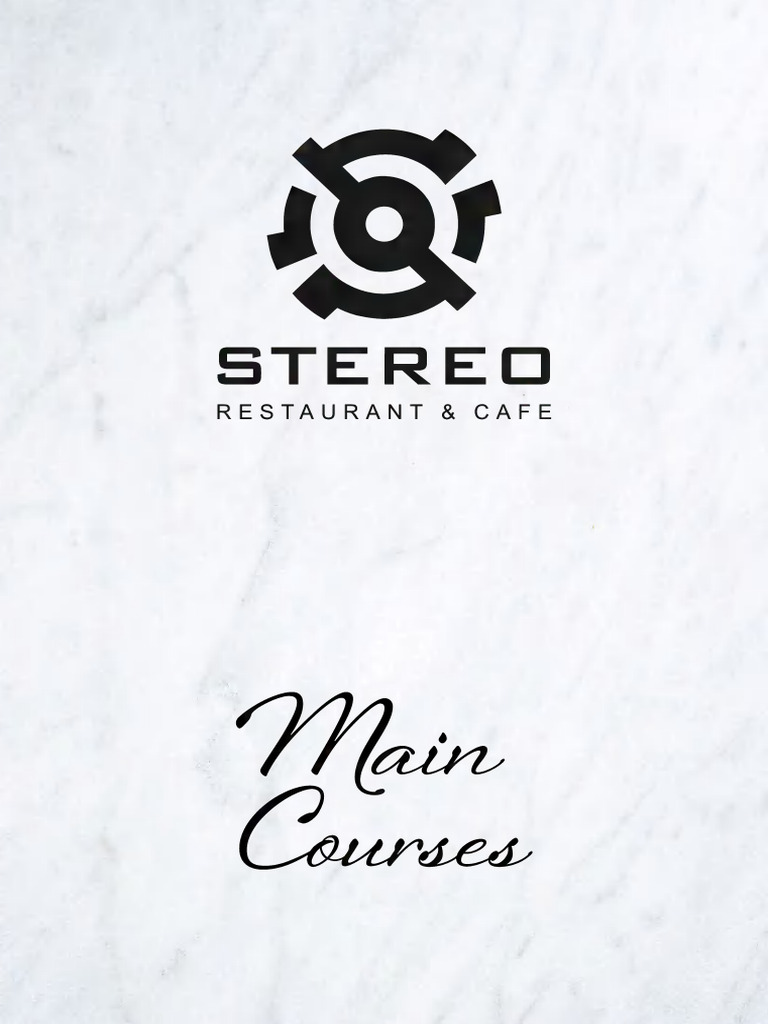 Main Courses | PDF