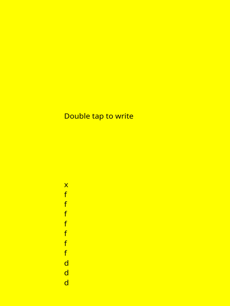 Double Tap To Write | PDF