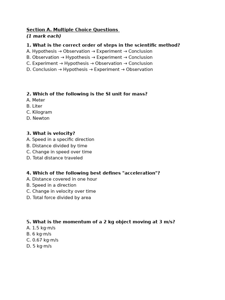 Grade 9 Review Questions (Test 2) | PDF