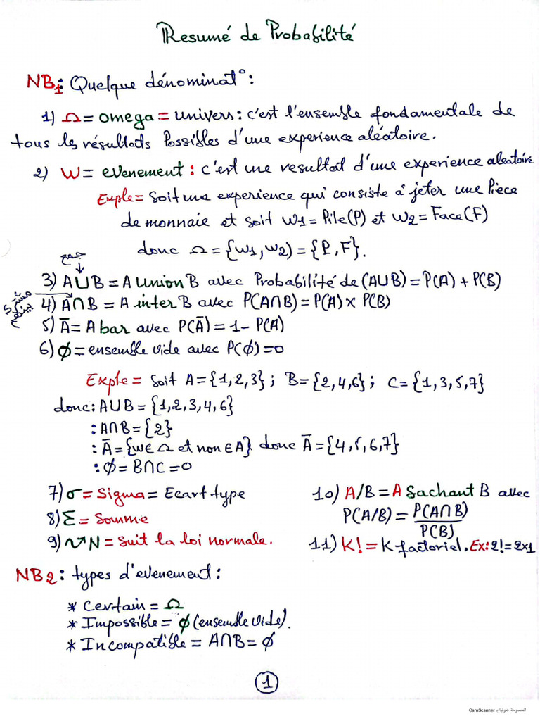 Probabilité + Statistiques | PDF