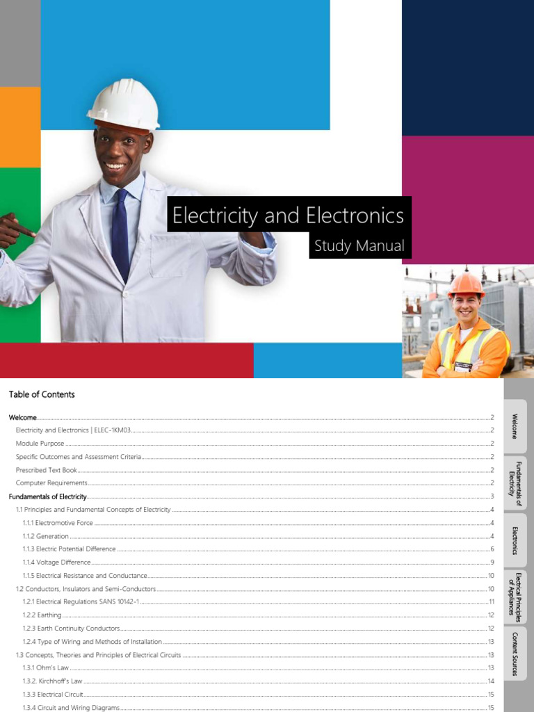 Electricity and Electronics Study Guide | PDF | Inductor | Electricity
