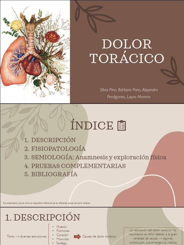 Dolor torácico | PDF | Infarto de miocardio | Tórax