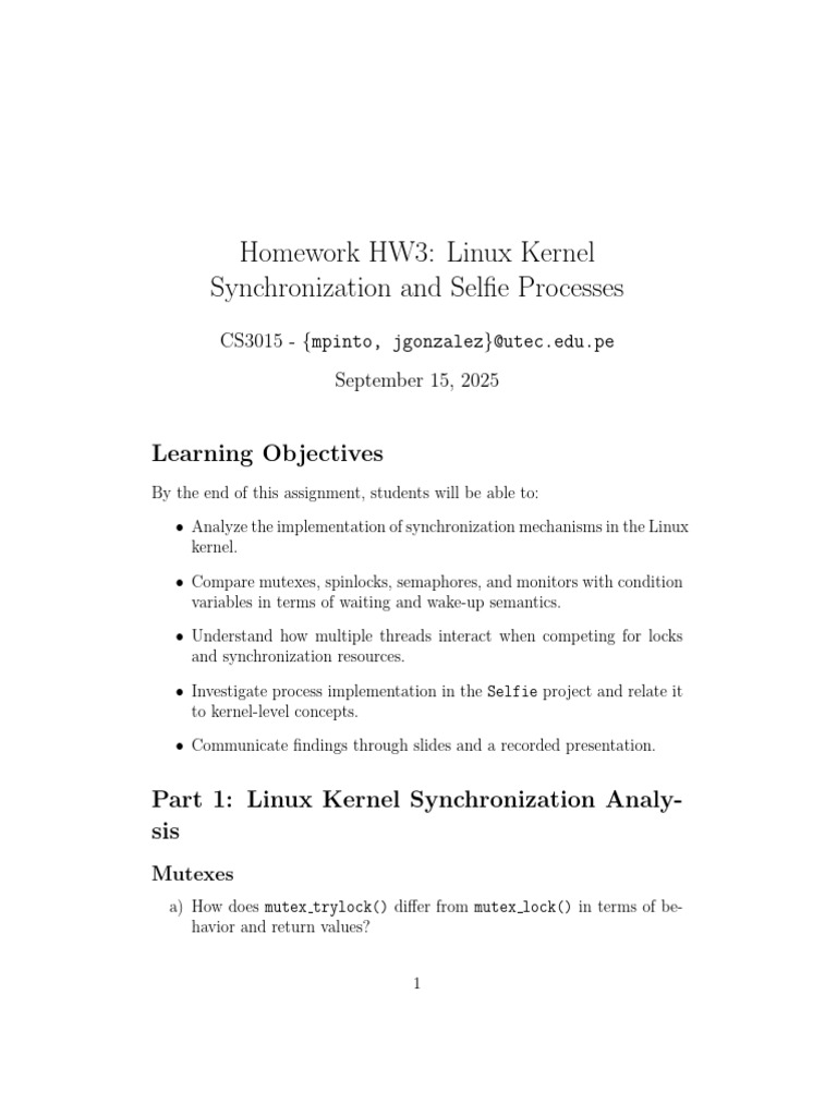 HW Os-3 | PDF | Thread (Computing) | Concurrency (Computer Science)