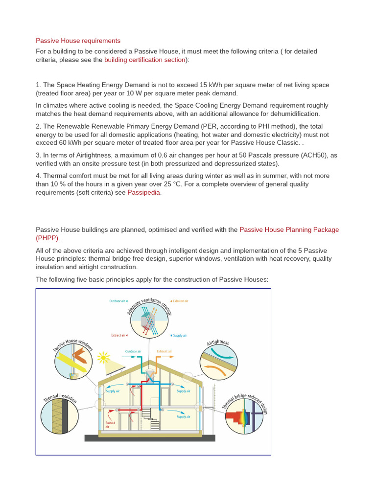 Passive House Requirements | PDF | Sustainable Technologies ...