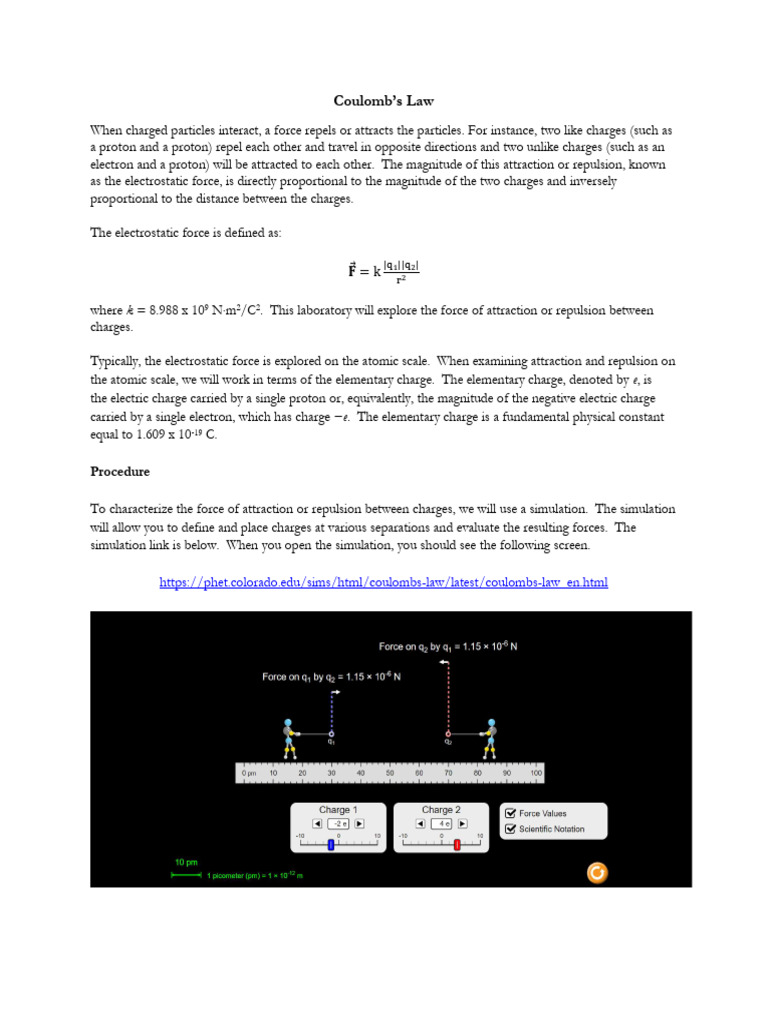EM Laboratory 3 | PDF | Electric Charge | Physics