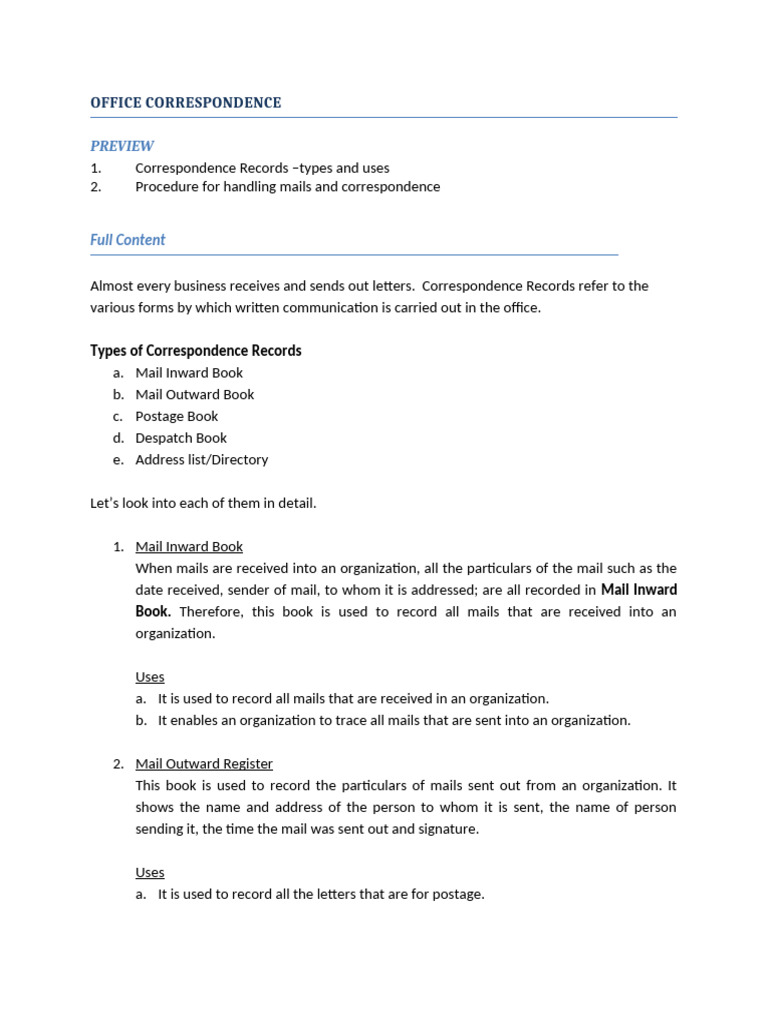 Office Correspondence | PDF | Mail | Postage Stamp