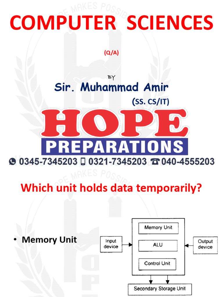 Computer Q-A-04 by Hope | PDF | Computer Data Storage | Electronics