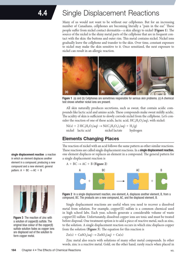 4.4 Single Displacement Reactions | PDF | Chemical Reactions | Iodine