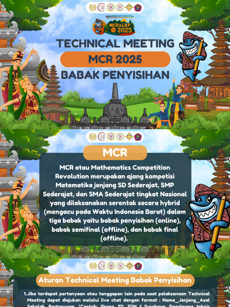 Ppt Tm 1 Babak Penyisihan Mcr 2025 | PDF