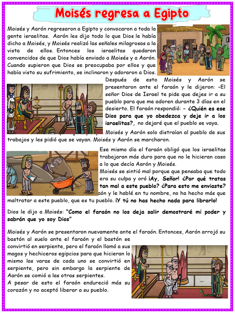 Moisés y Aarón: Encuentro con el Faraón | PDF | Moisés | Aaron