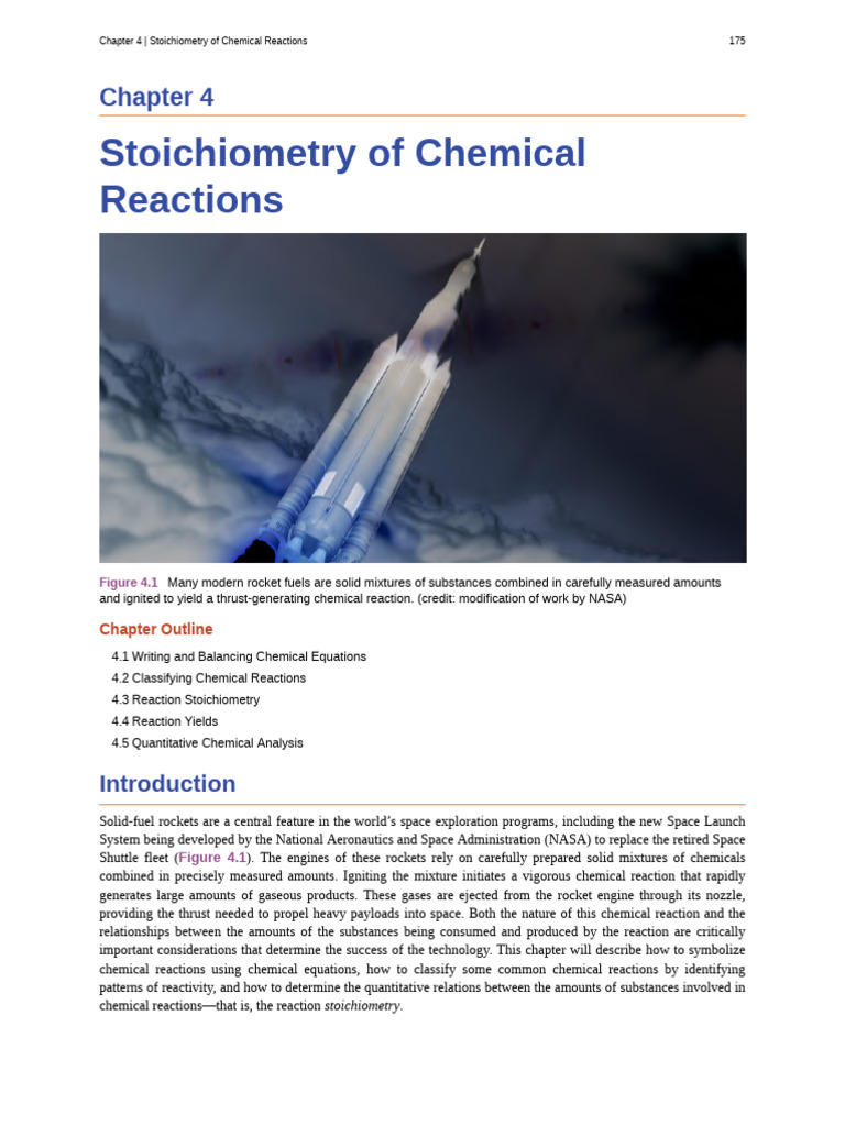 4 - Stoichiometry of Chemical Reactions | PDF | Acid | Salt (Chemistry)