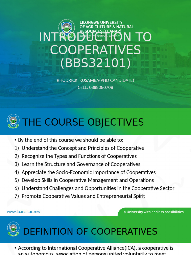 Introduction To Cooperative Pdf Cooperative Business