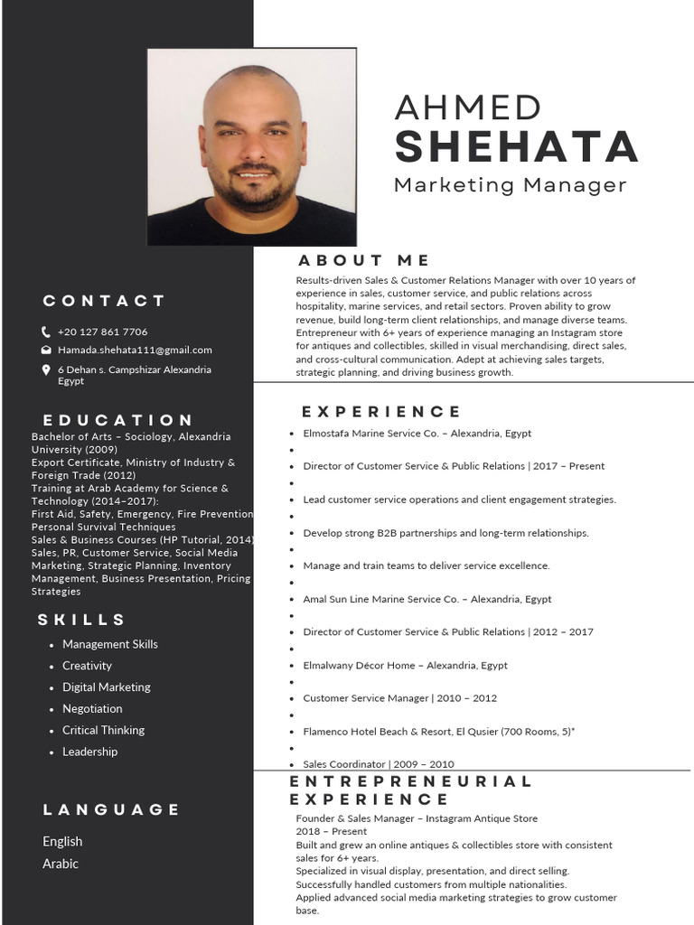 Grey Modern Professional CV Resume - 20250920 - 192648 - 0000 | PDF ...