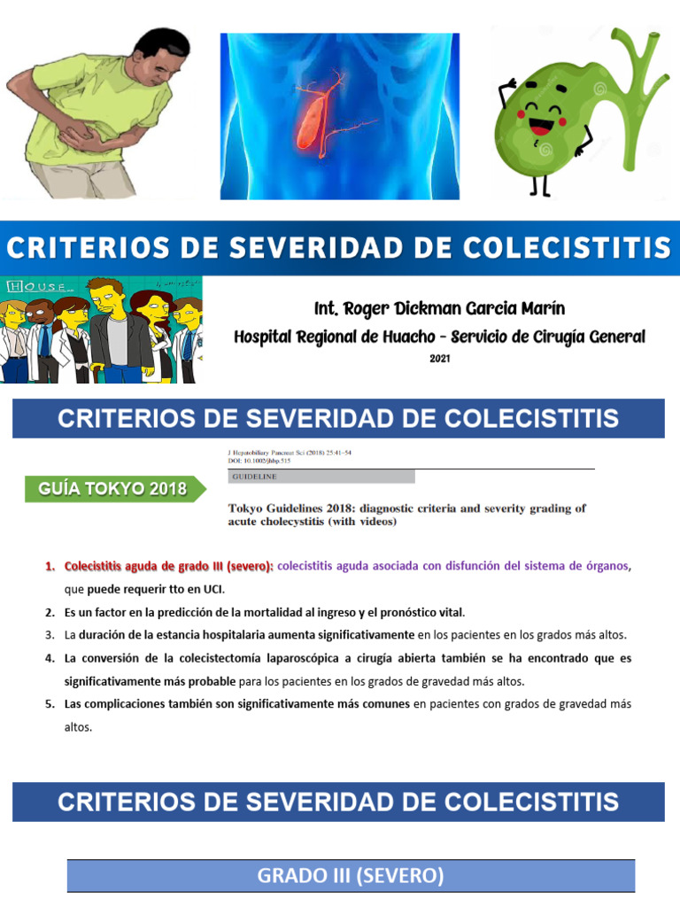 Criterios de Severidad en Colecistitis | PDF | Enfermedades y ...