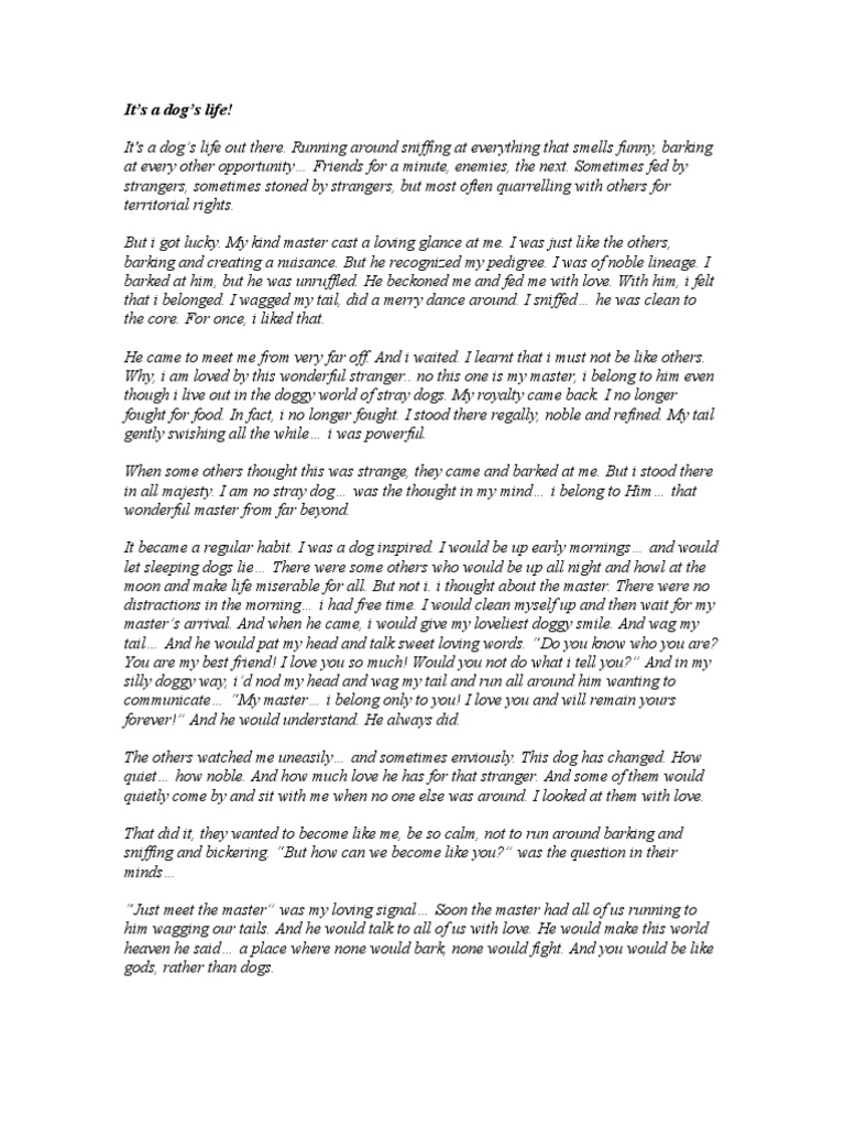 A Dogs Life | PDF
