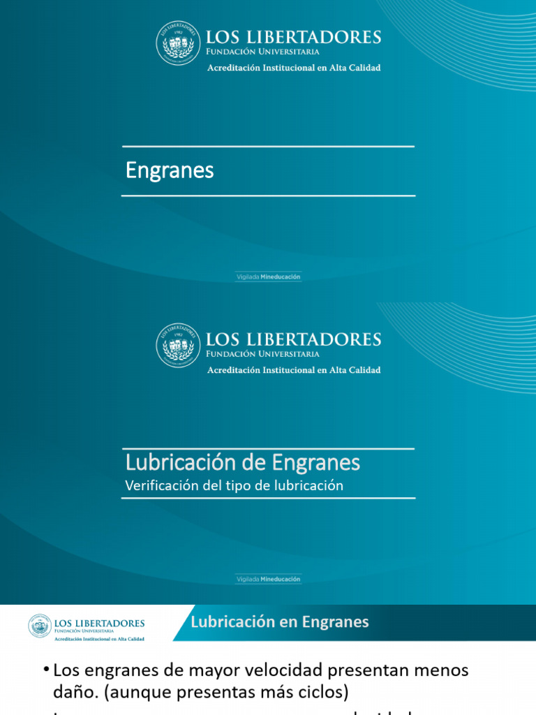6 - 4 - Engranes Rectos - Lubricación | PDF | Fenomeno fisico | Física ...
