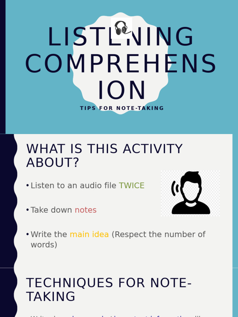 Listening Note-Taking TIPS | PDF
