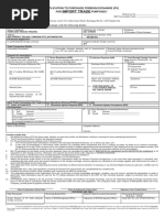 Forex Card Reload Application Form | PDF | Financial Services | Payments
