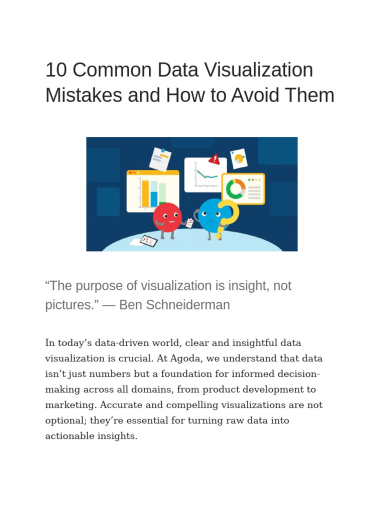 10 Common Data Visualization Mistakes and How To Avoid Them | PDF ...
