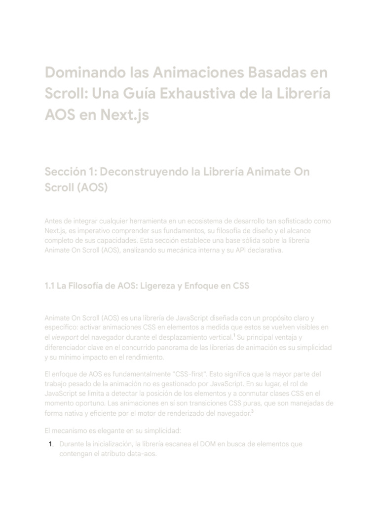 Animaciones Con AOS en Next - Js | PDF | Modelo de objeto de documento ...