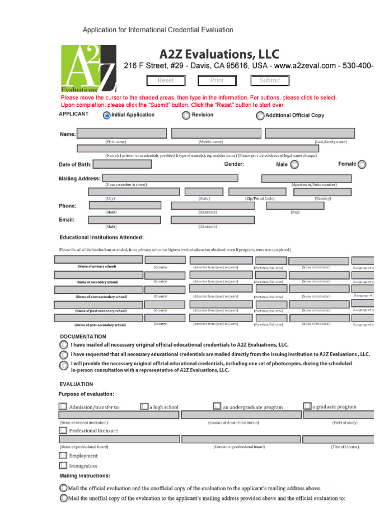 A2Z Evaluations | PDF