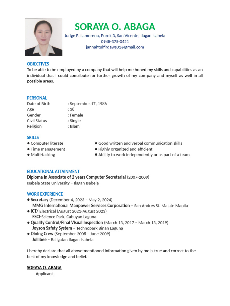 My Super Final Updated Resume - Soraya | PDF