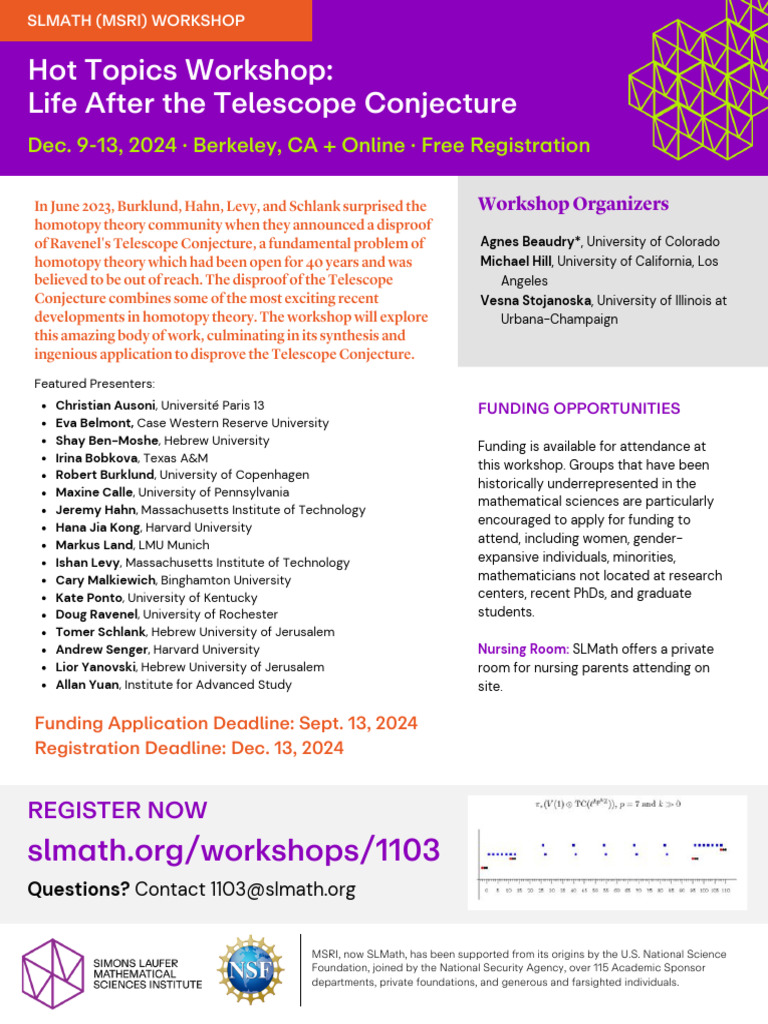 2024 Fall Hot Topics Workshop 1103 Flyer | PDF | Mathematics
