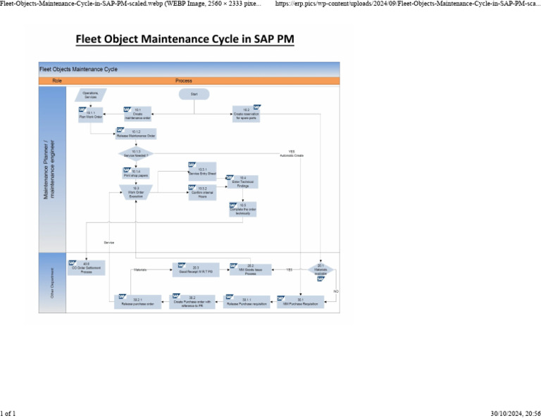 Fleet Objects Maintenance Cycle in SAP | PDF