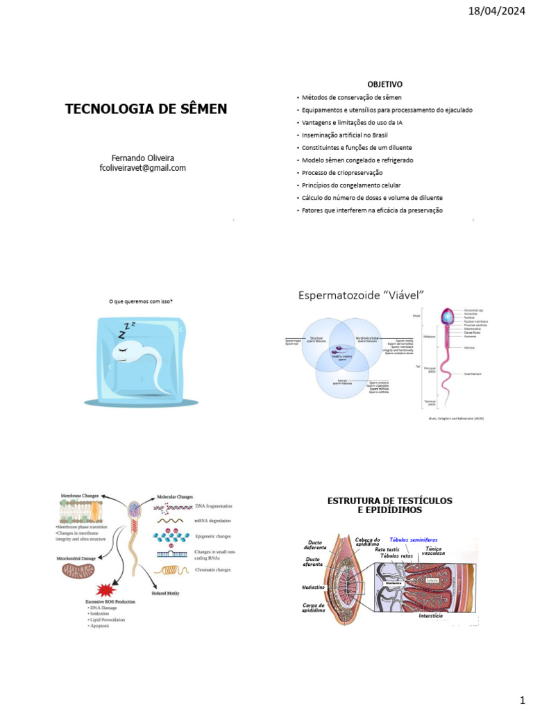 2024 - 04 - 18 BIOTEC Tecnologia de Semen | PDF | Sêmen | Membrana celular